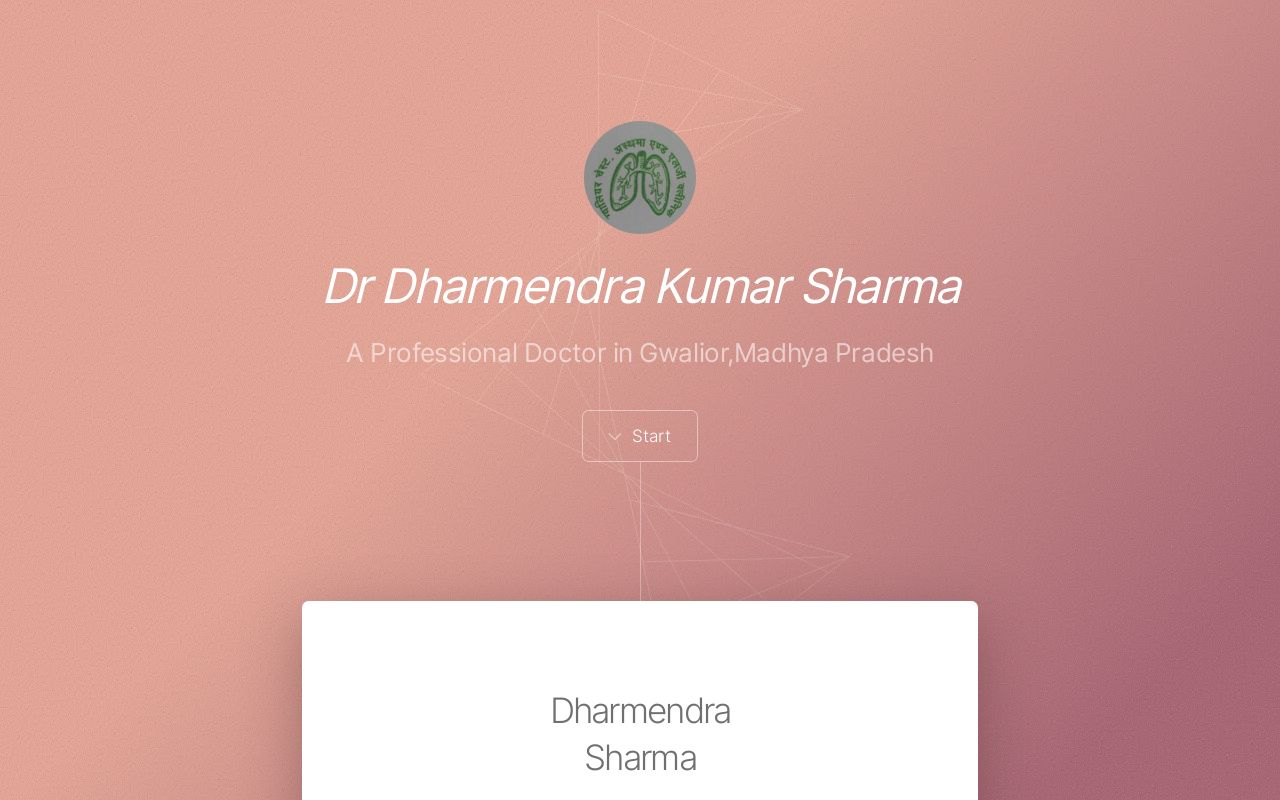 Dr Dharmendra Sharma Portfolio